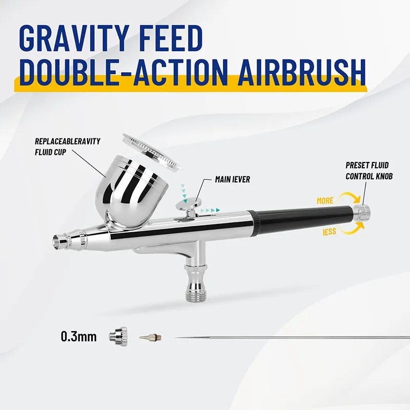 Fengda Airbrush Gun with 0,3 mm Nozzle (BD-130) – Airgoo Pneumatic B.V.
