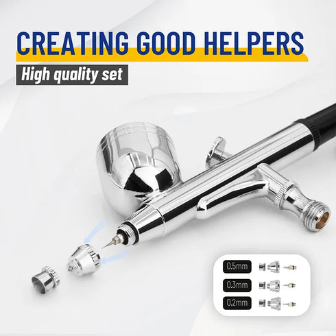 Timbertech airbrush kit with Compressor and double action airbrush pis ...