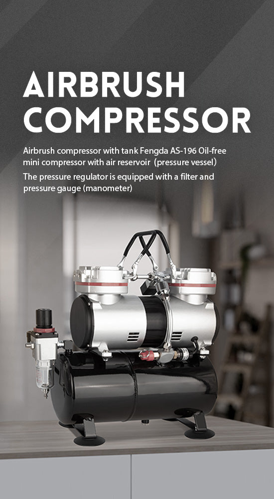 Airbrush & Air Compressor Set - AIRGOO – Airgoo Pneumatic B.V.