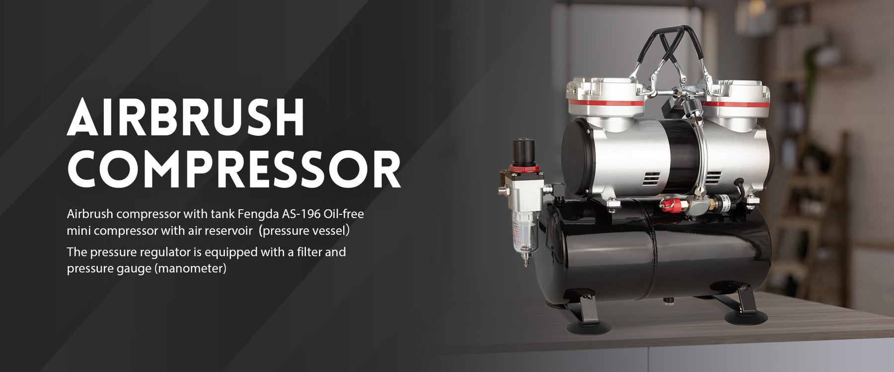 Airbrush & Air Compressor Set - AIRGOO – Airgoo Pneumatic B.V.
