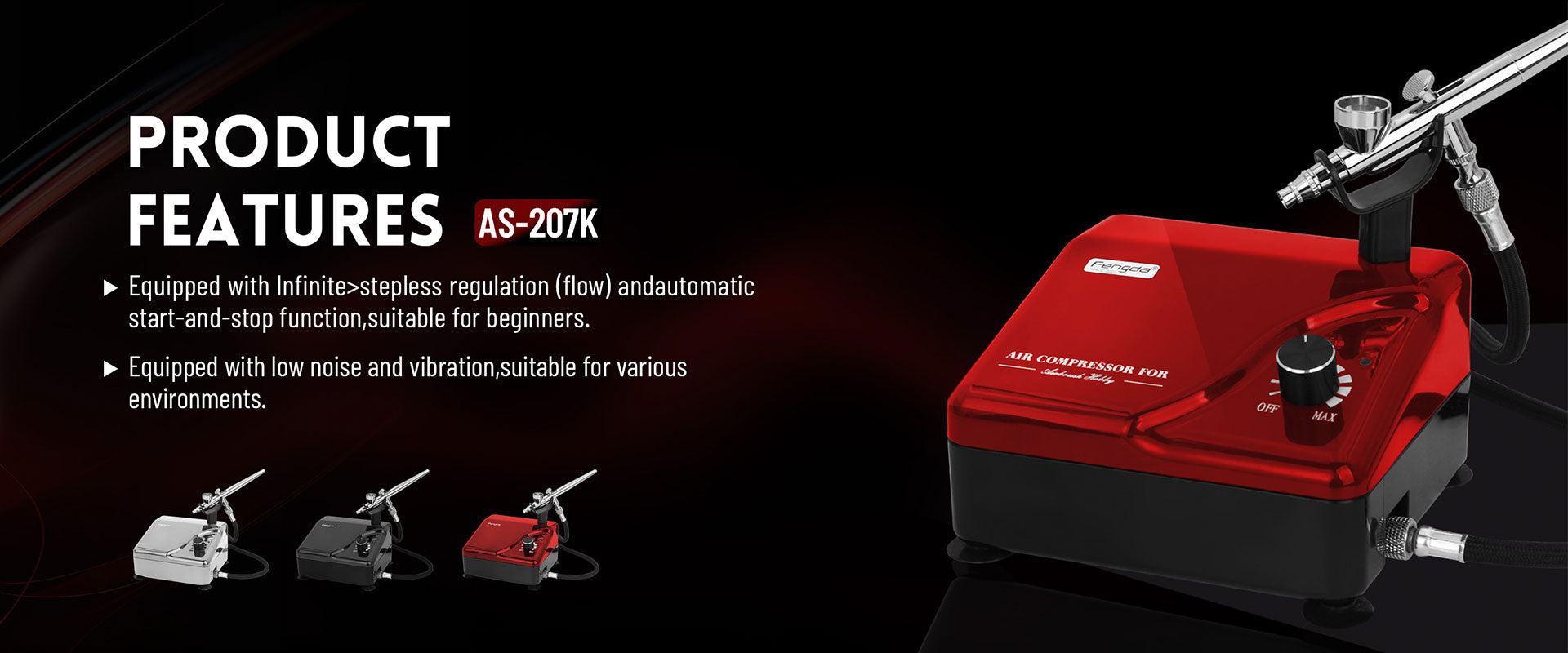 Airbrush & Air Compressor Set - AIRGOO – Airgoo Pneumatic B.V.