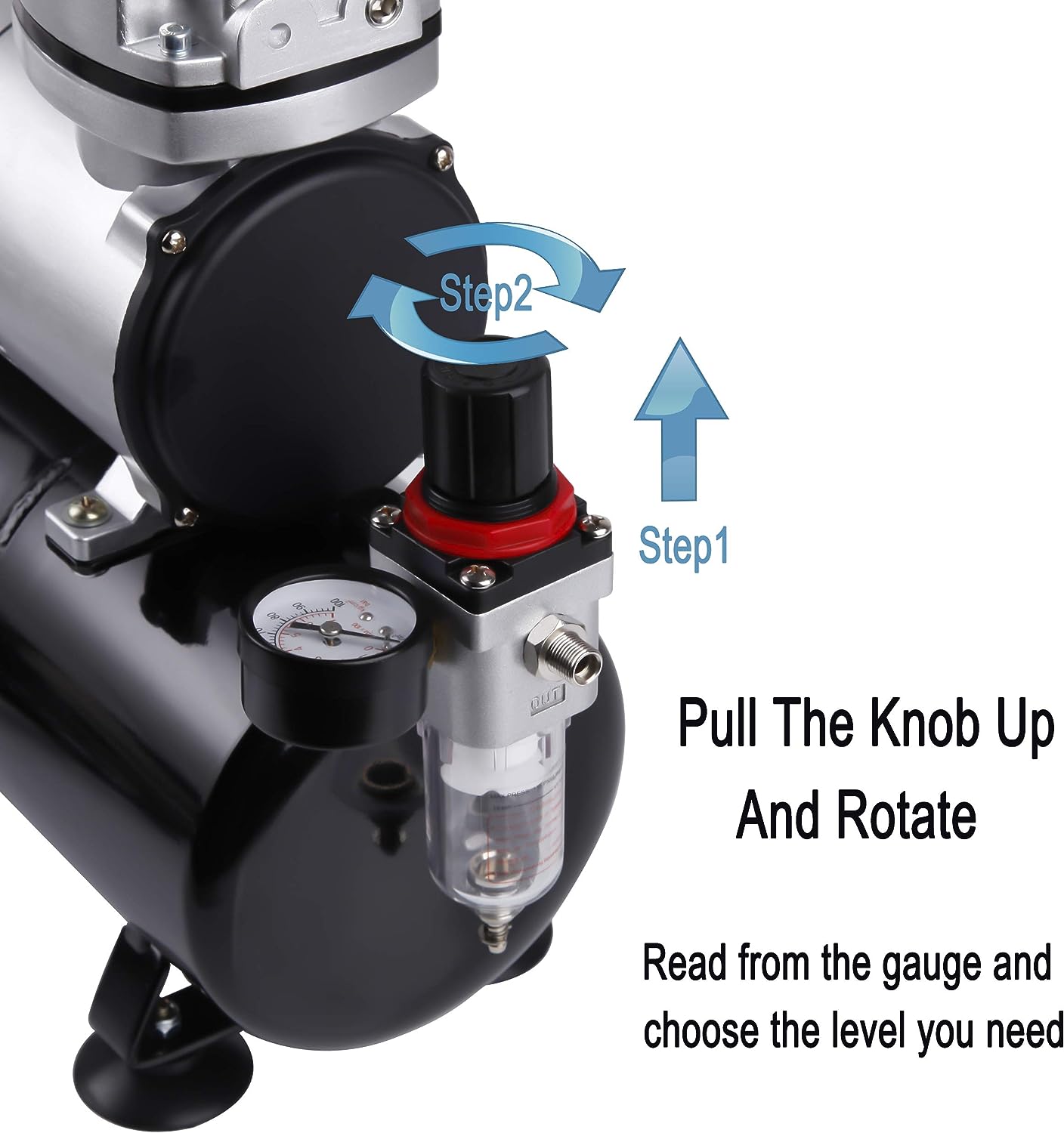 Fengda Airbrush Mini Compressor with Air Tank AS-186 (FD-186) – Airgoo ...