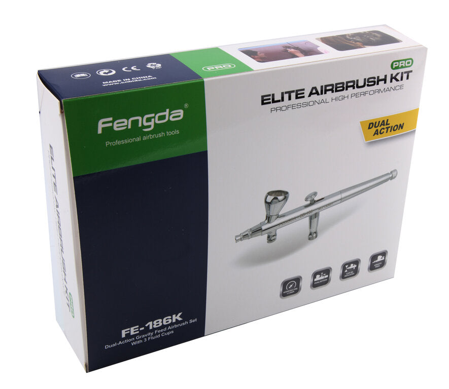 Fengda Elite Airbrush Double Action Gun Kit Gravity Airbrush Set BD-18 ...
