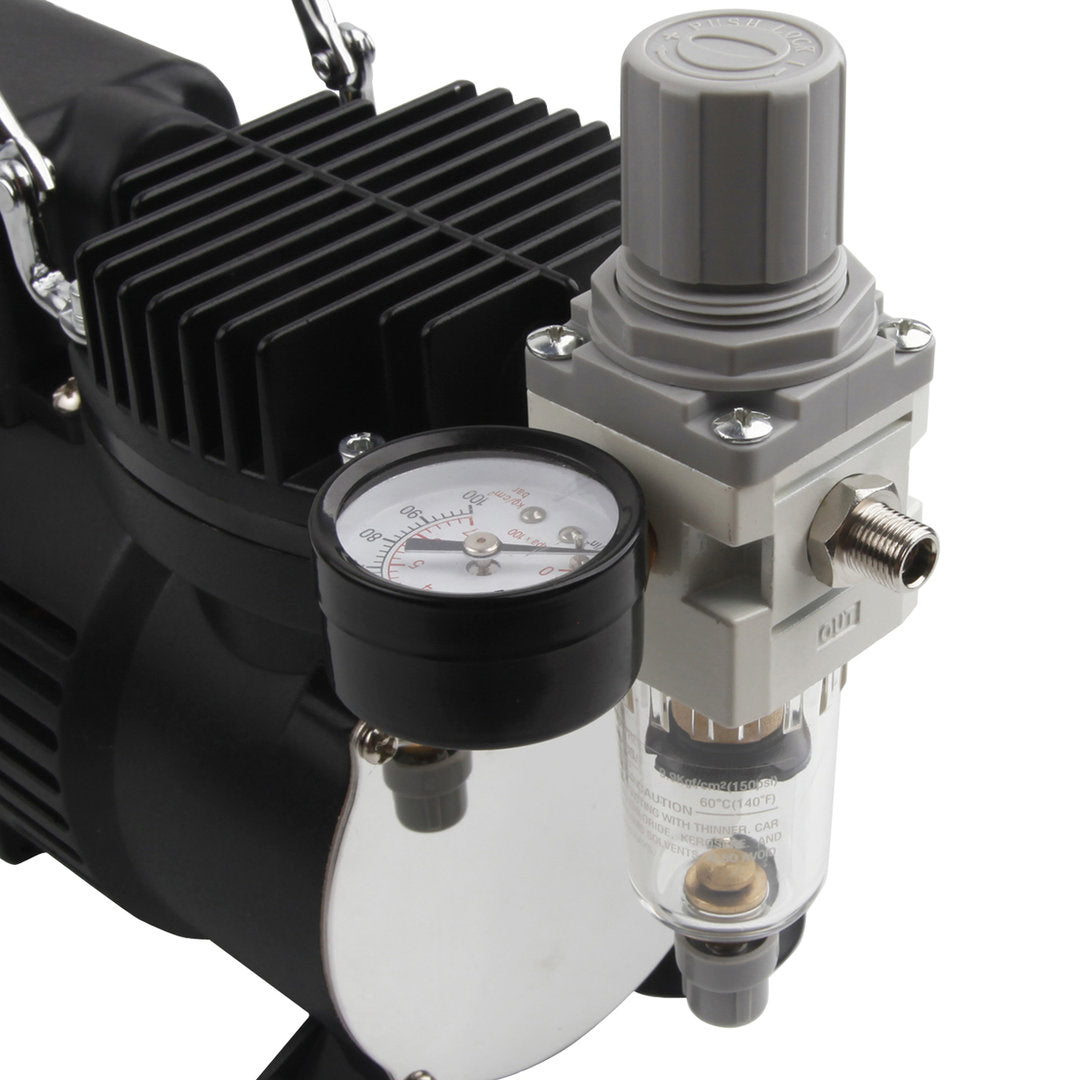 Airgoo Premium Aibrush Compressor with Twin Cooling Fans AG-320 ...